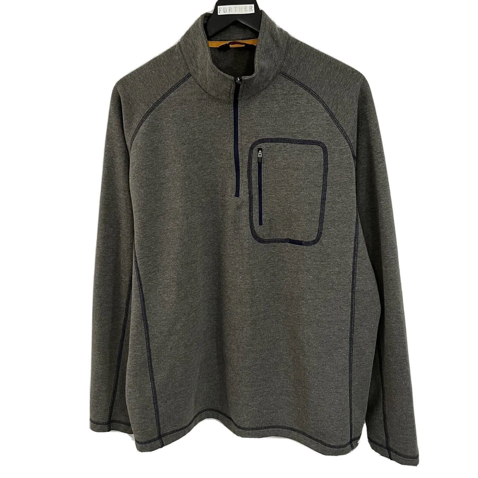 Orvis × Streetwear ORVIS Trout Bum 1/4 Zip Pullover Shirt Jacket Mens L ...