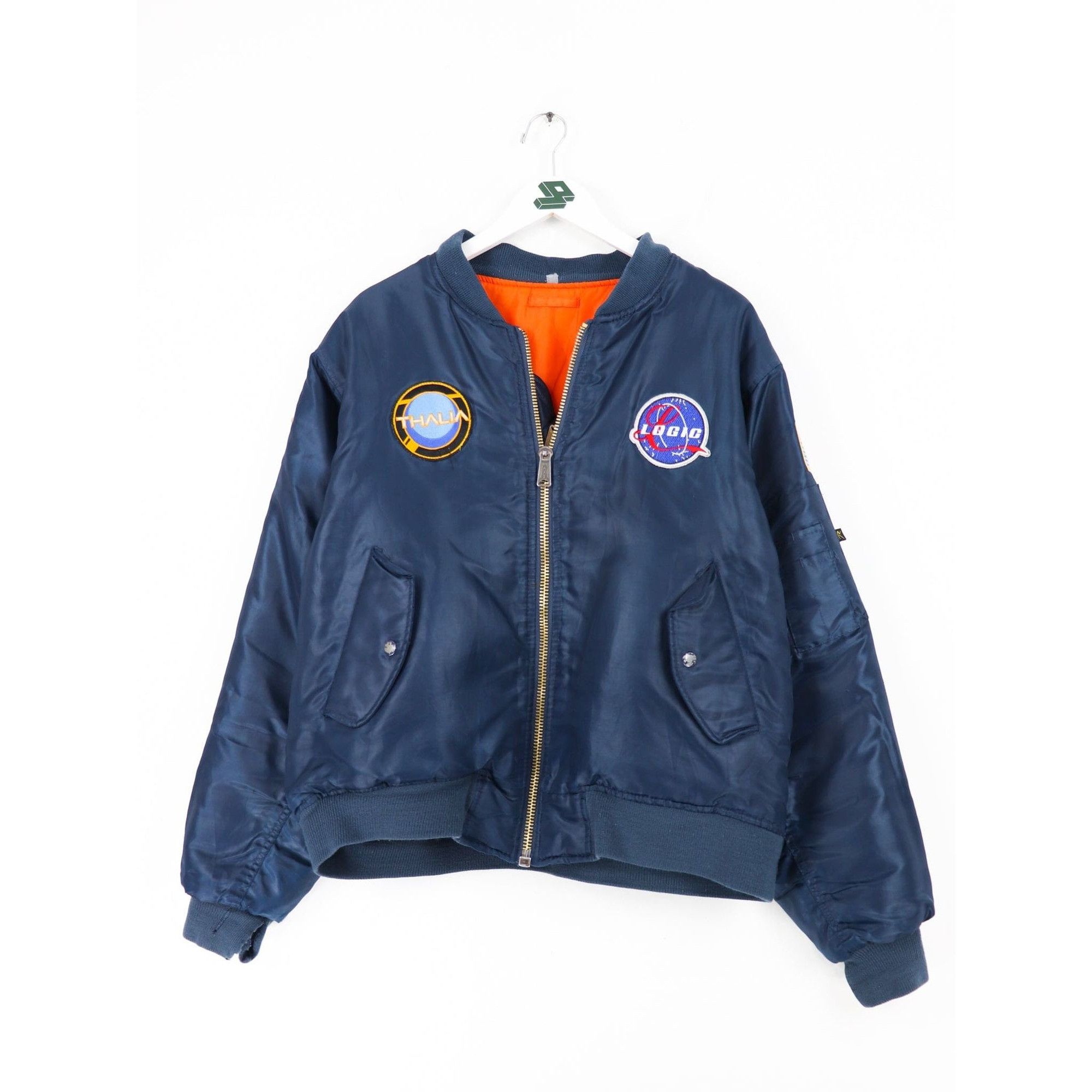 Logic Logic Thalia Reversible Rothco MA-1 Bomber Jacket Size Large ...