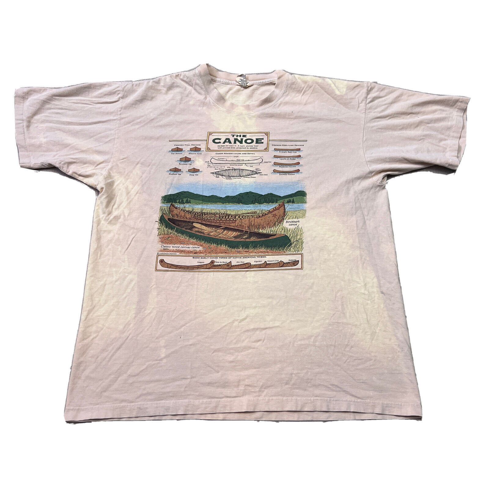 Vintage Vintage The Canoe T Shirt Mens L Single Stitch Harborside ...