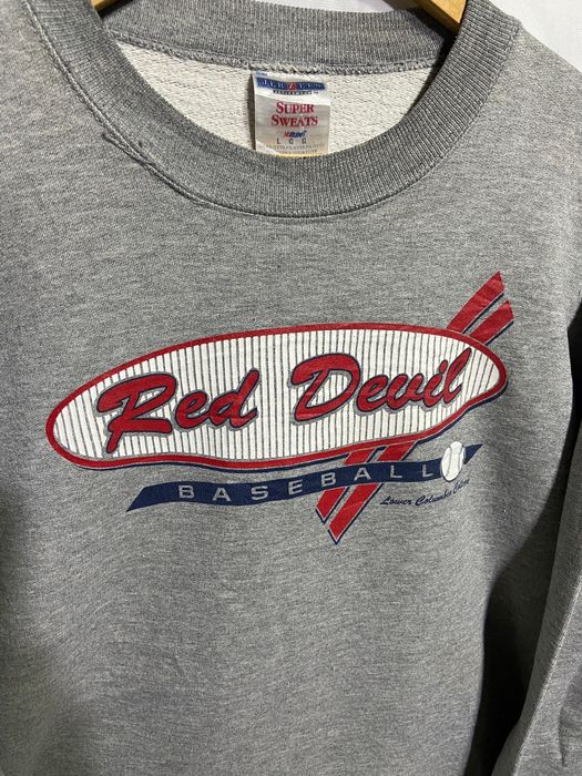 Vintage Vintage Red Devil Baseball Sweatshirt 90s | Grailed