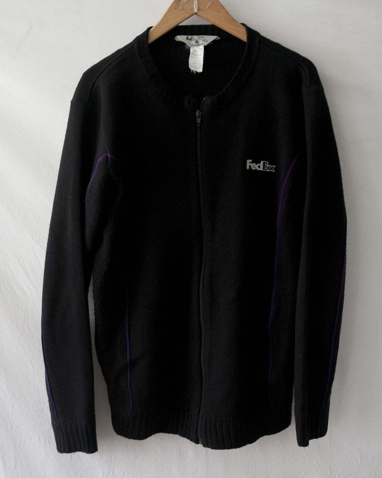 Other Fedex Sweater Stan Herman 100% Acrylic Zip Uniform Size M | Grailed