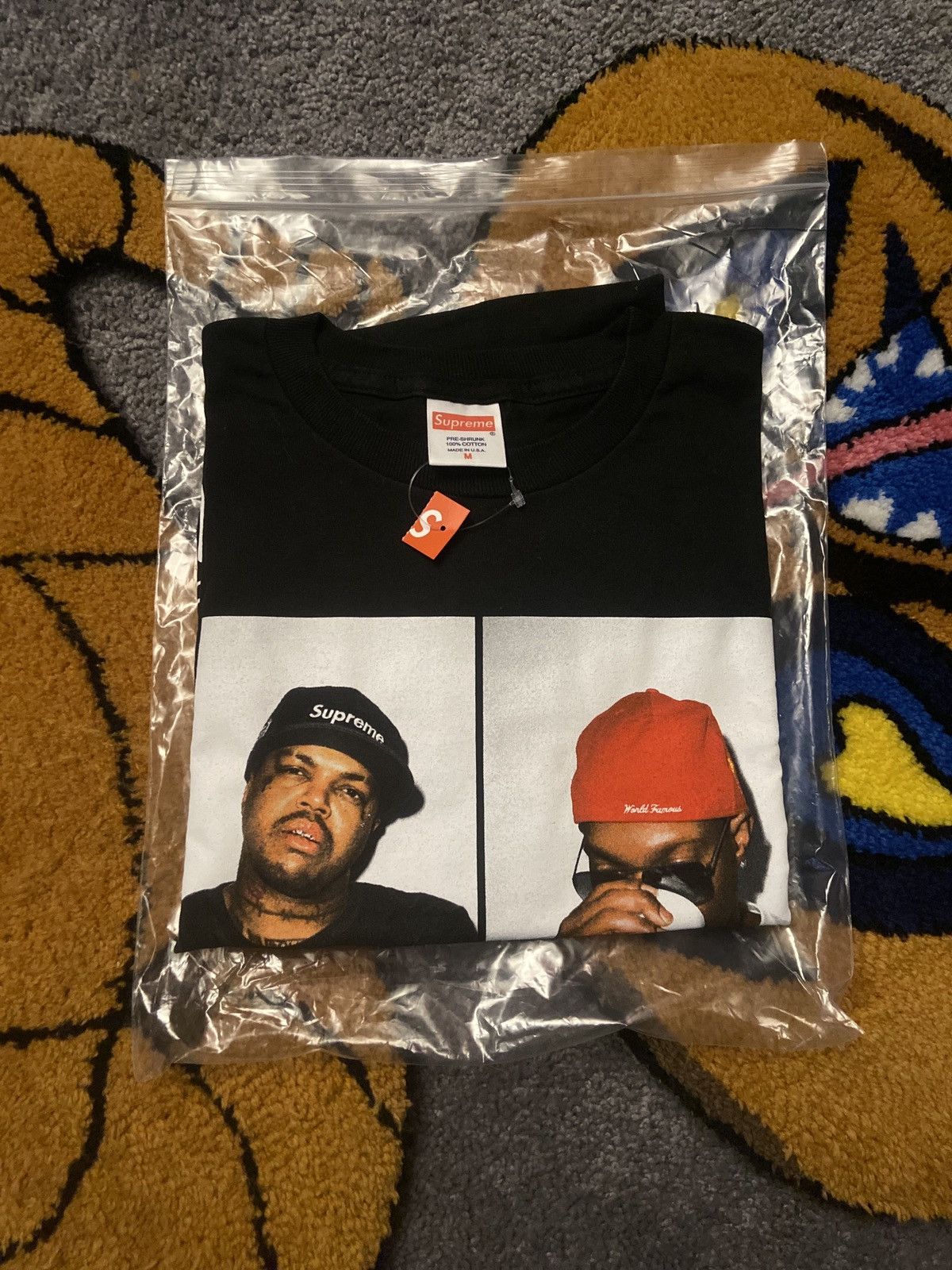 Supreme × Vintage Supreme FW12 Three 6 Mafia Tee DSWT Black | Grailed