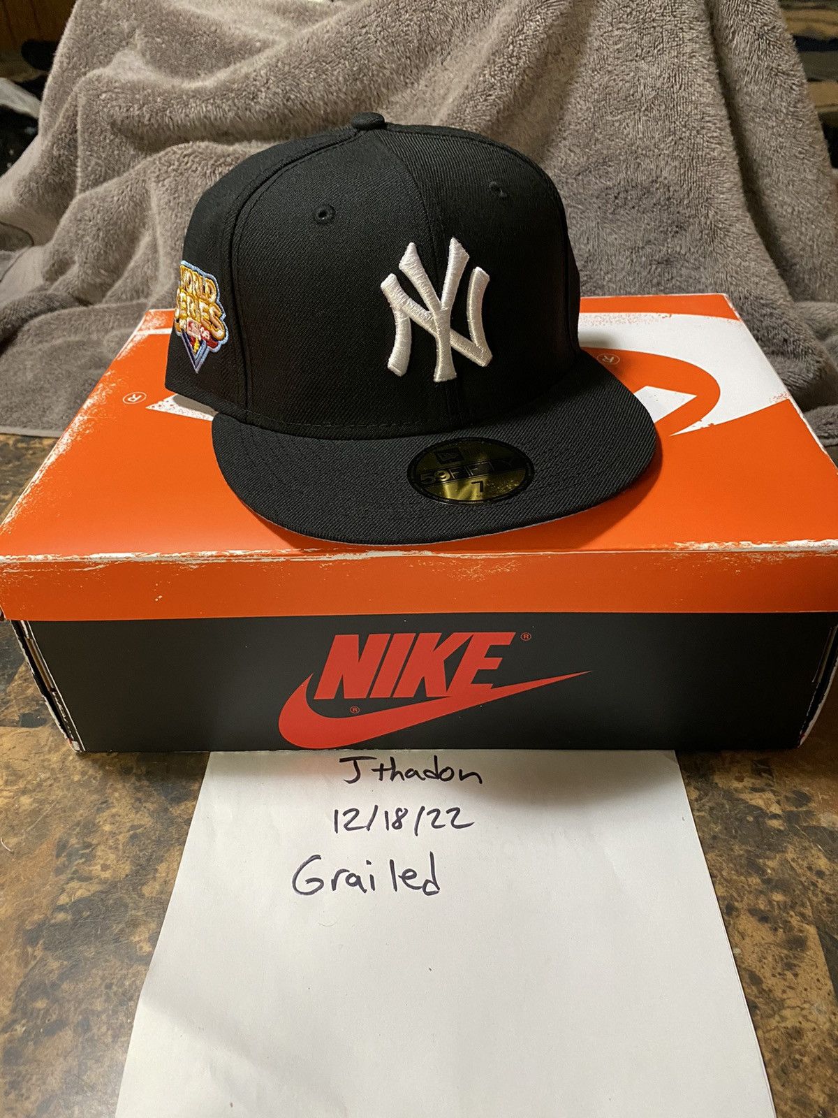 New Era New York Yankees New Era 59fifty hat size 7 blue icy blue | Grailed