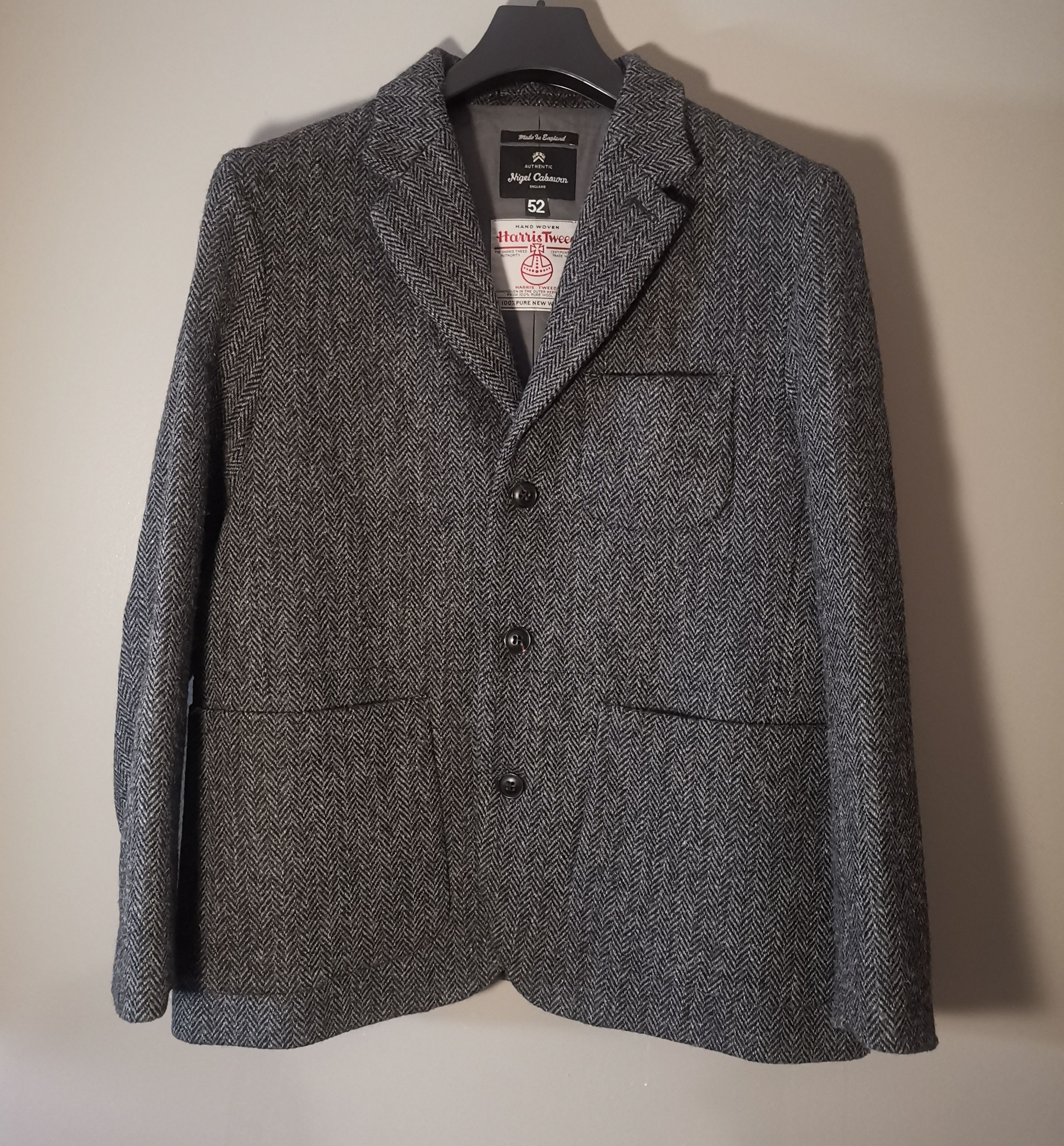Nigel Cabourn Nigel Cabourn Single-Breasted Harris Tweed Blazer | Grailed