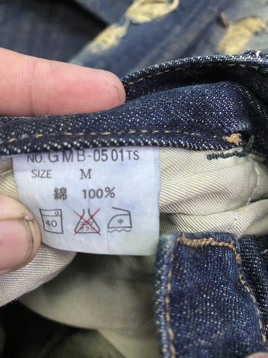Distressed Denim GLOBAL WORK DISTRESSED PATCHWORK DENIM JEANS | Grailed