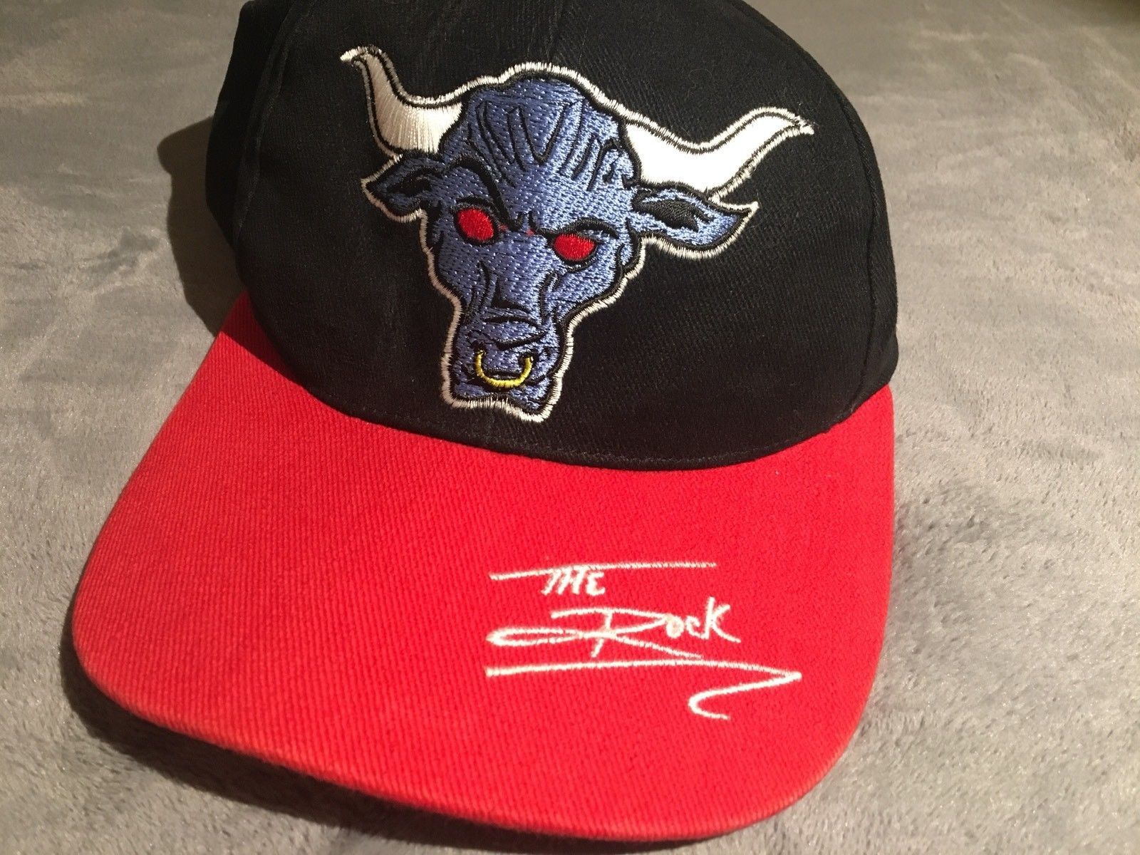 Wwe Vintage Dwayne The Rock Johnson Snapback Hat WWF WWE Wrestling 1998 ...