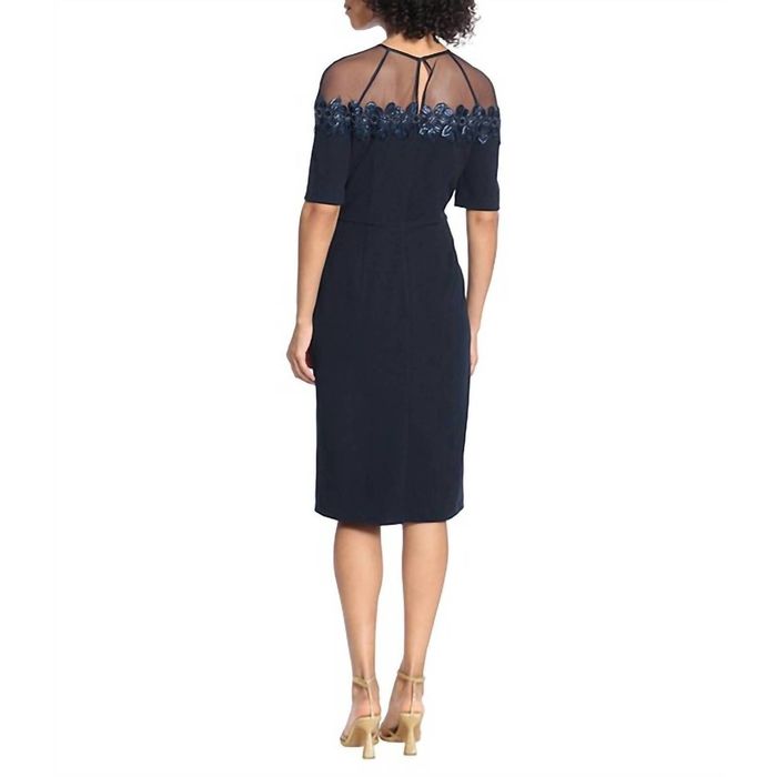 Maggy London NEW MAGGY LONDON Illusions Dress In Navy | Grailed