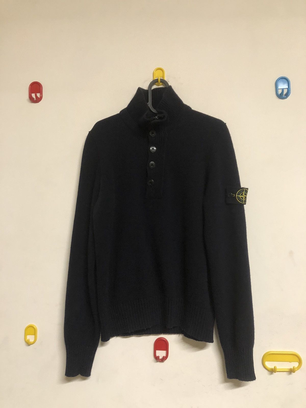 Stone Island Stone island 1/4 zip knitwear vintage made in Italy | Grailed