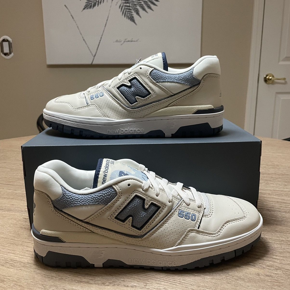 New Balance New Balance 550 Vintage Indigo Beige Sz 10 | Grailed