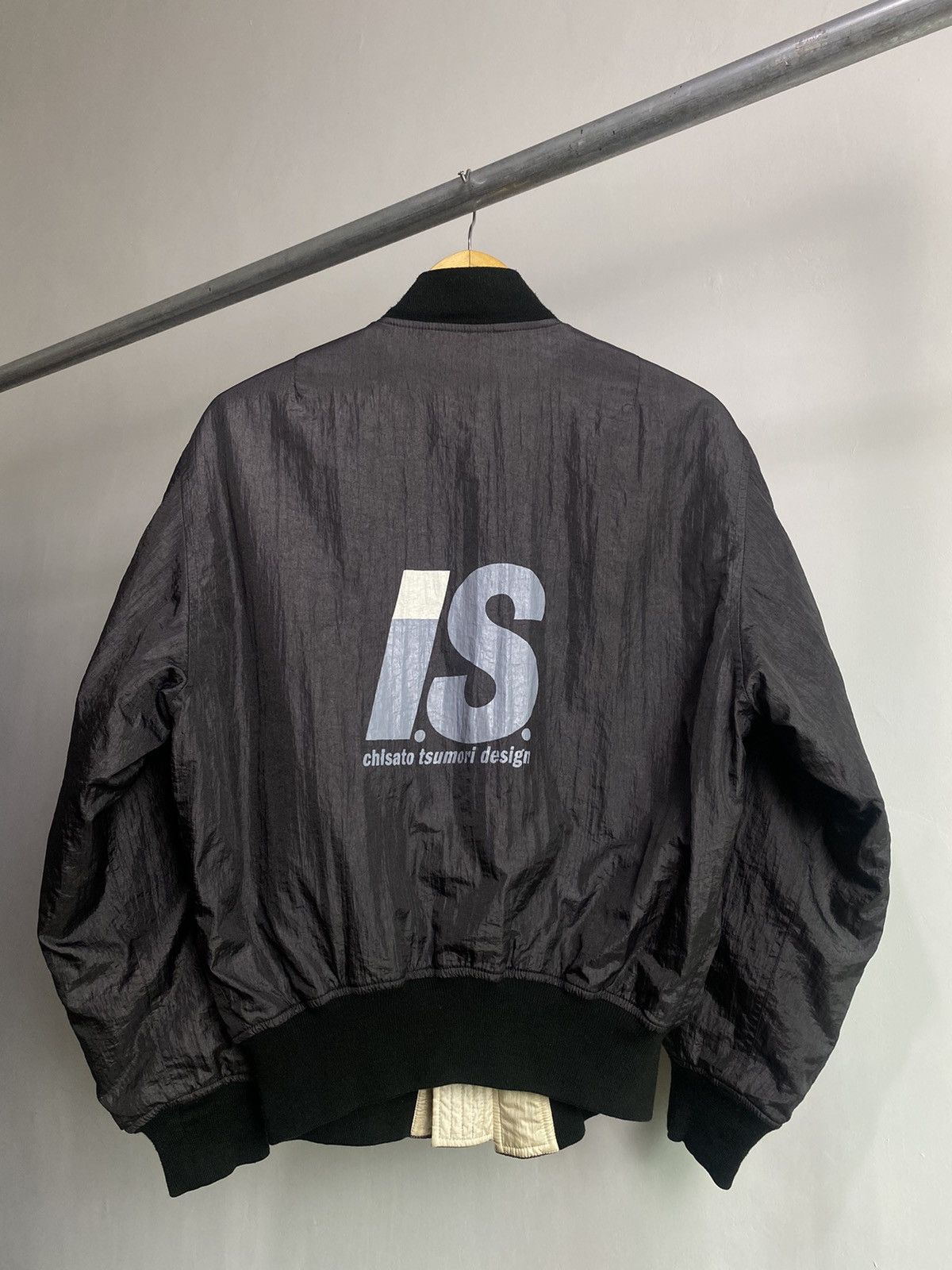 Issey Miyake Issey Miyake Sport IS MA-1 Reversible Nylon Bomber Jacket ...