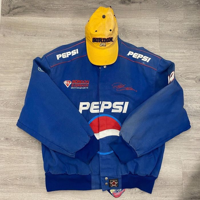 Pepsi VTG Chase Blue Pepsi Jeff Gordon 24 NASCAR Racing Jacket XL | Grailed