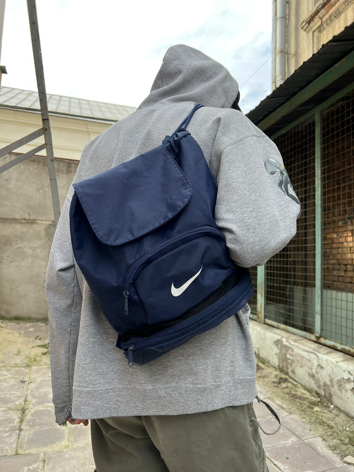 Nike × Nike ACG × Vintage Vintage 90s Nike Center Tick Swoosh Backpack ...