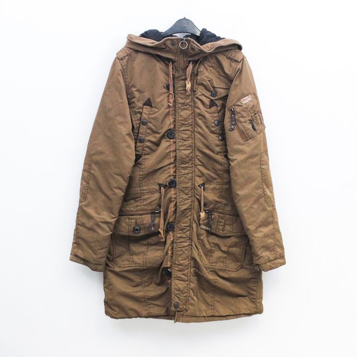 Khujo Hooded Over Coat Parka Long Jacket Winter Warm Outdoors Top | Grailed