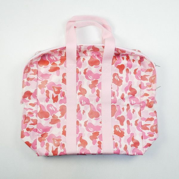 Bape Tote Bag Pink ABC monkey camouflage pattern | Grailed