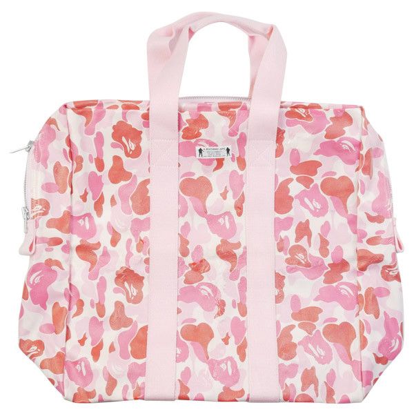 Bape Tote Bag Pink ABC monkey camouflage pattern | Grailed