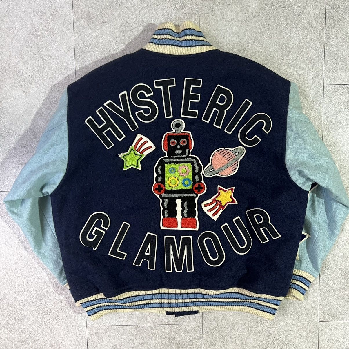 Hysteric Glamour Hysteric Glamour Atomic Robot Varsity Jacket | Grailed