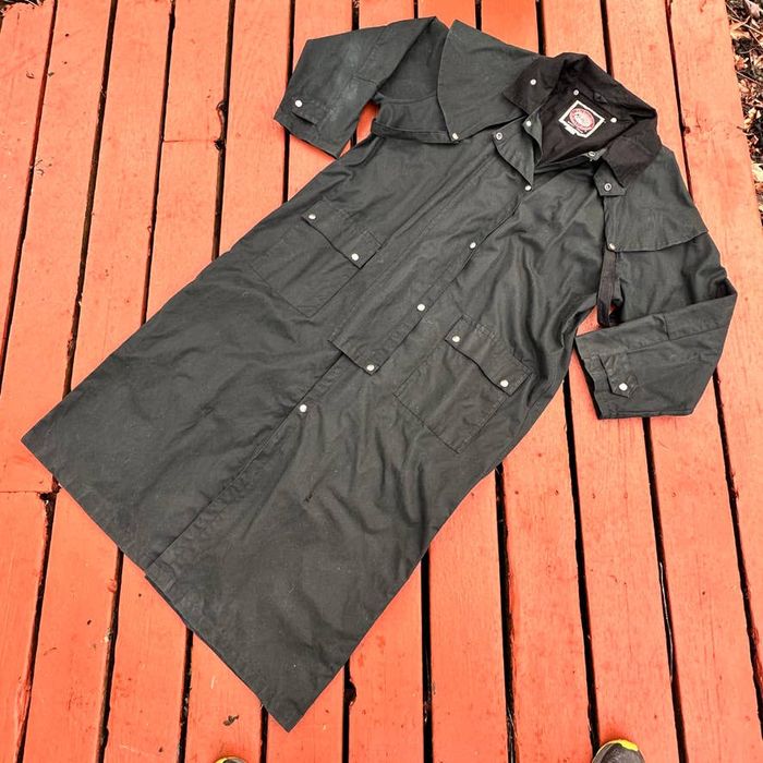 Vintage Australian Outback Collection Drover Duster Coat Oilskin | Grailed