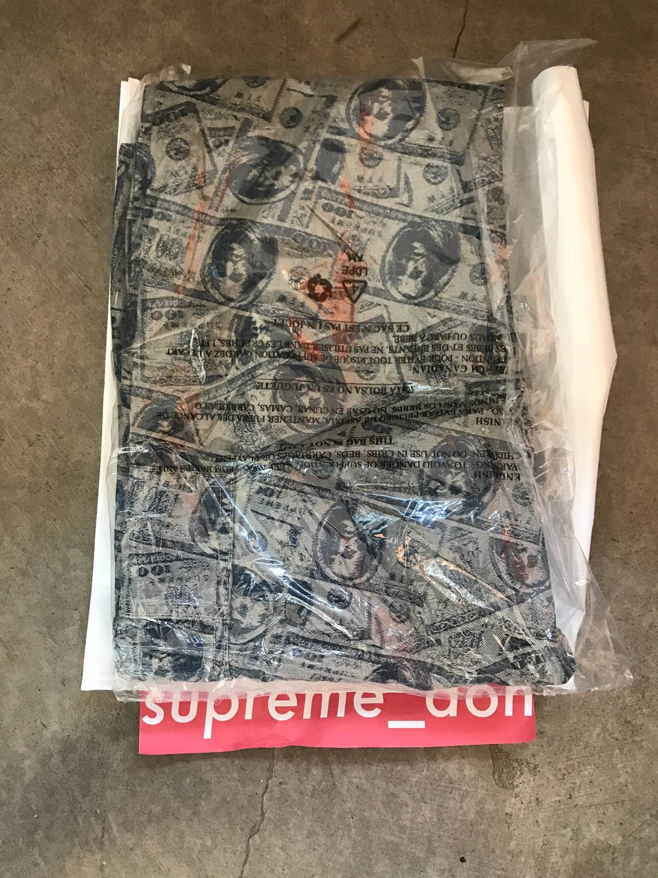 Supreme Supreme 100 Dollar Bill Overall | Grailed