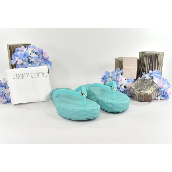 Jimmy Choo Jimmy Choo Malibu Rubber Diamond Flip Flop Slide Sandals ...