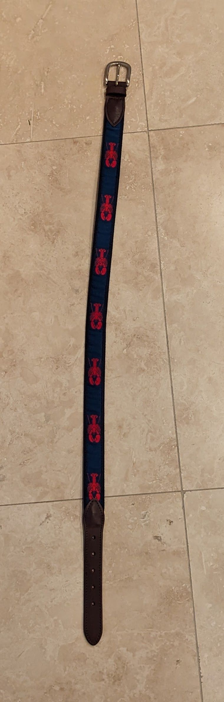 Made In Usa Belted Cow Woven Belt: Preppy Lobster Pattern | Grailed