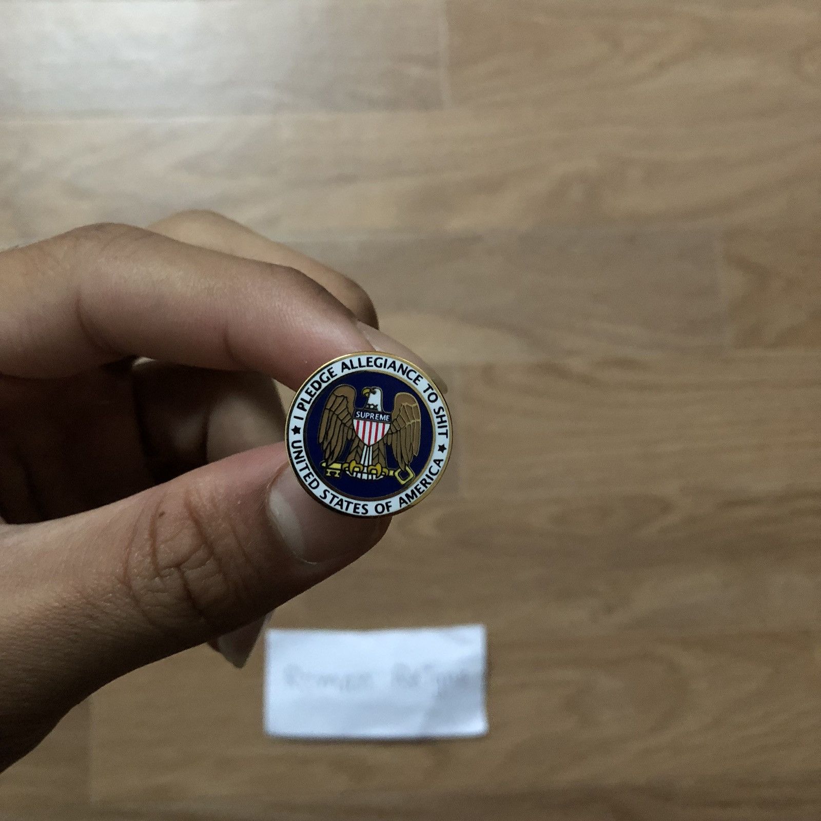 Supreme Pledge Allegiance Pin | Grailed