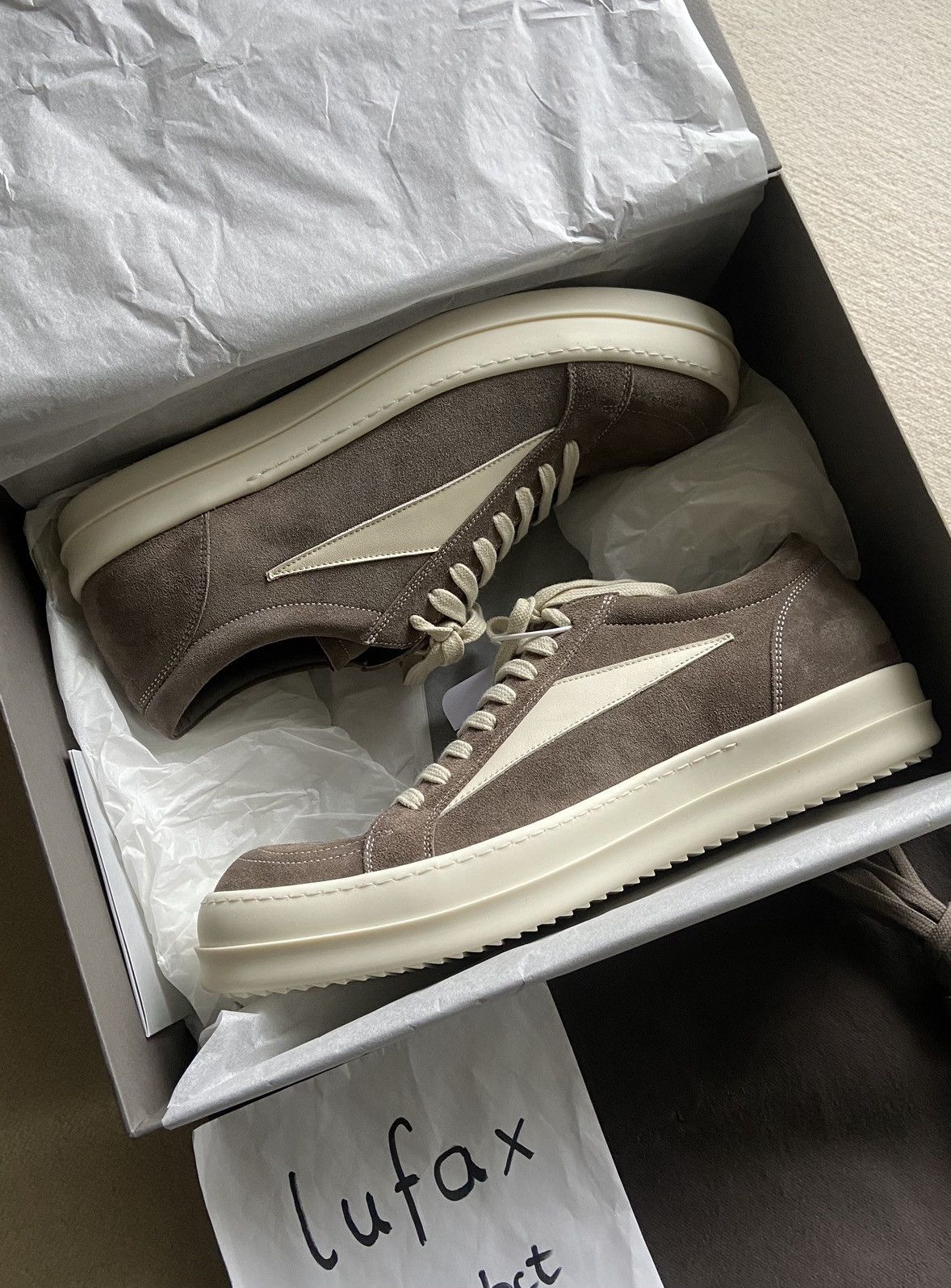 Rick Owens NEW | *SUPER RARE* SS23 EDFU VINTAGE SNEAKS VANS DUST SUEDE ...