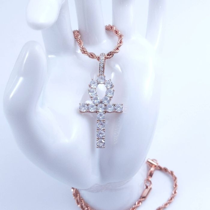 Custom Rose Gold Ankh + 18" Rope Chain | Grailed