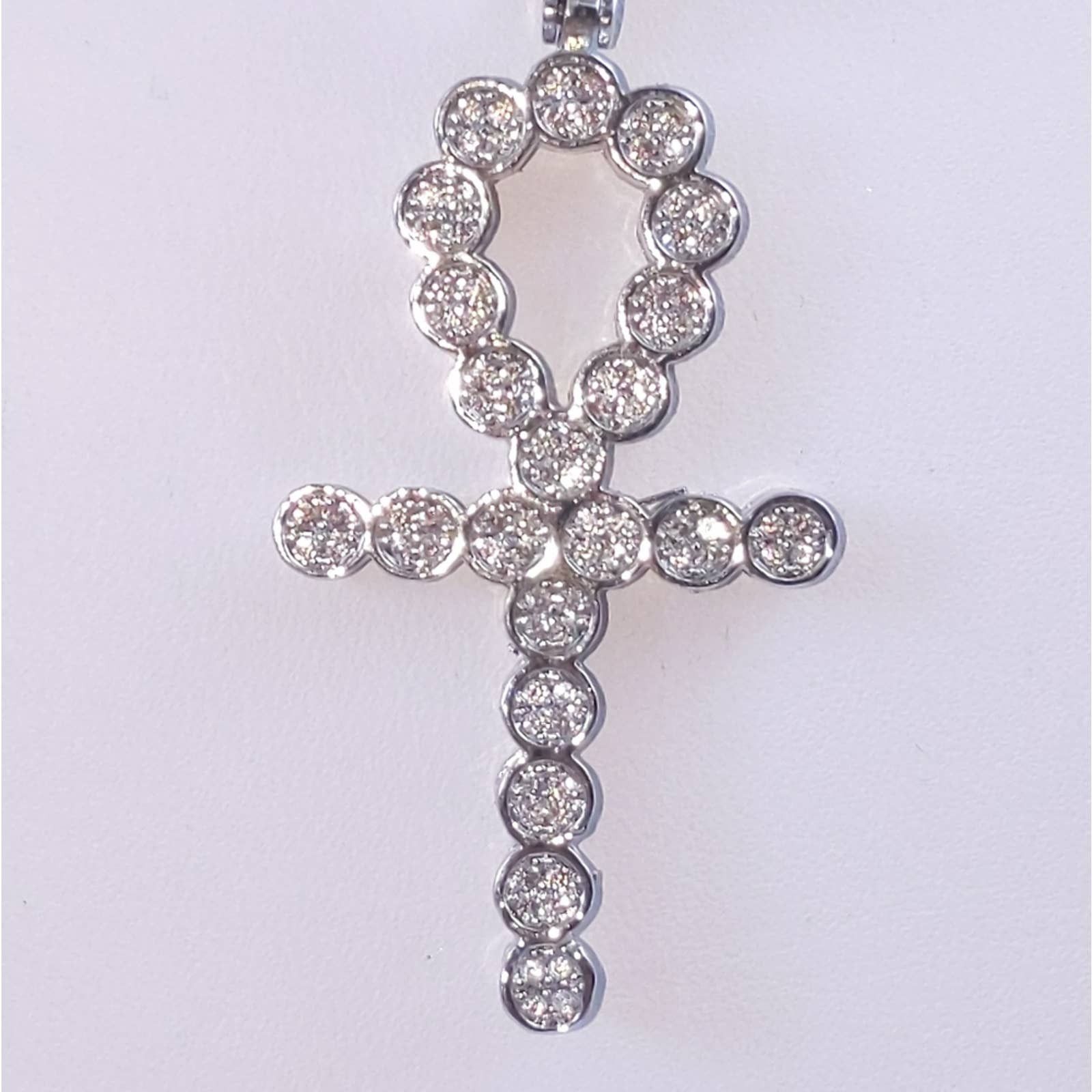 Custom Silver Ankh + 18" Cuban Chain | Grailed