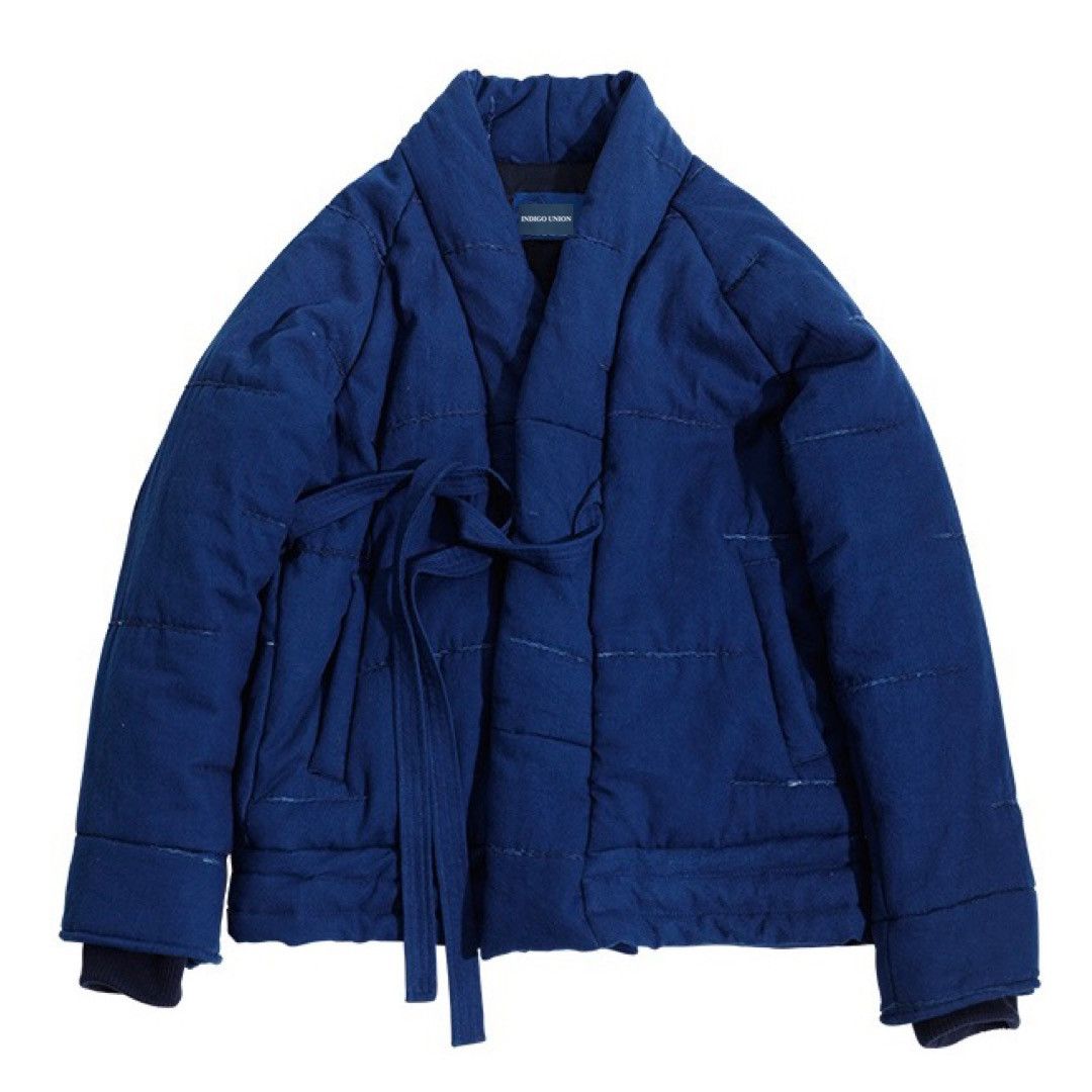Japanese Brand × Streetwear Indigo Dye Blue Japanese Sashiko Padded ...