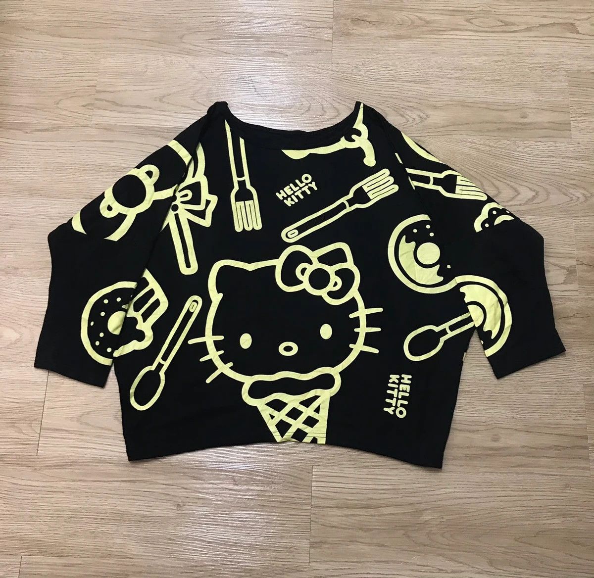 Hype Hello Kitty Overprint Sweatshirt | Grailed