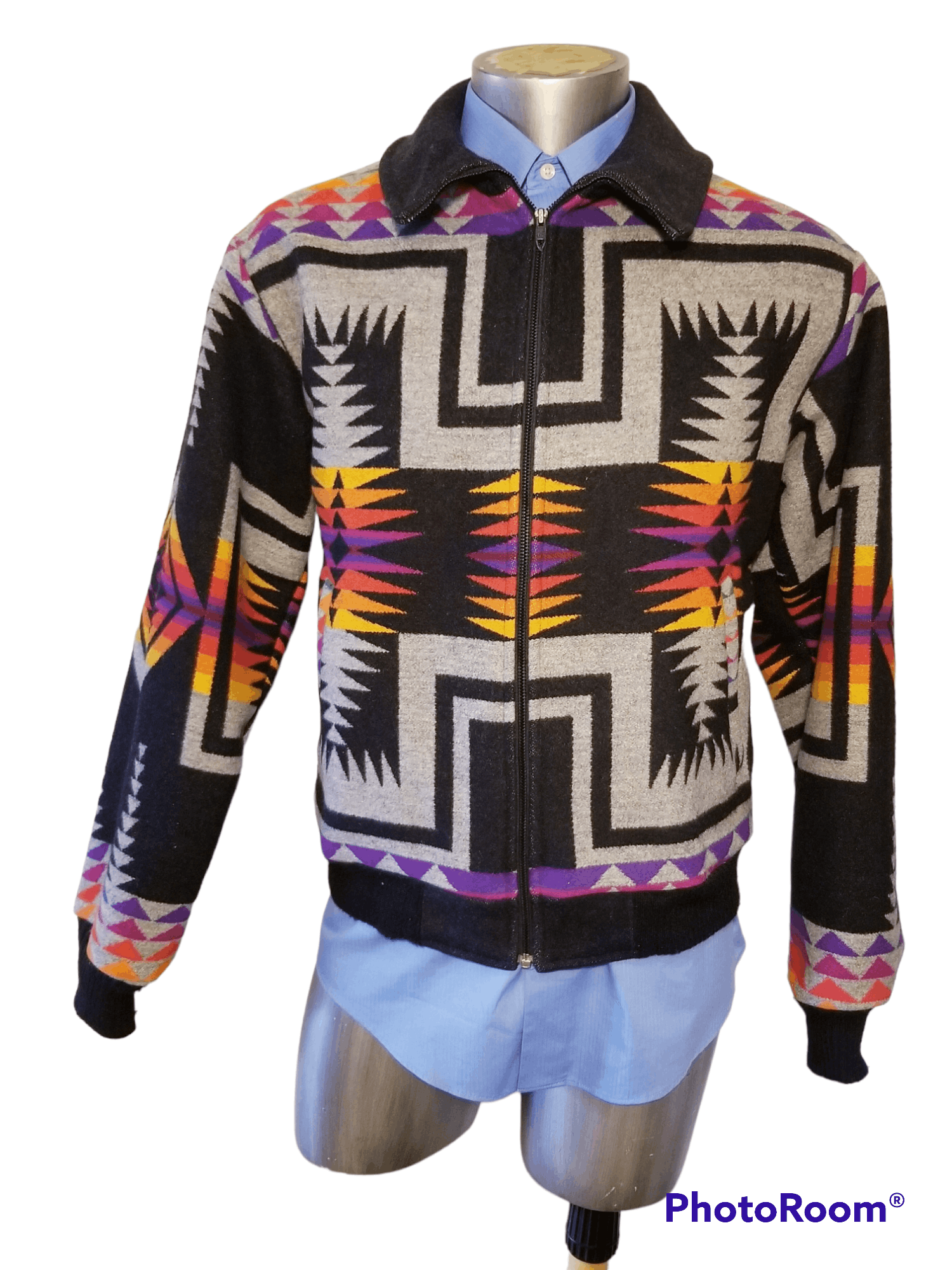 Pendleton BOMBER FLIGHT NATIVE INDIAN SOUTHWESTERN AZTEC | Grailed