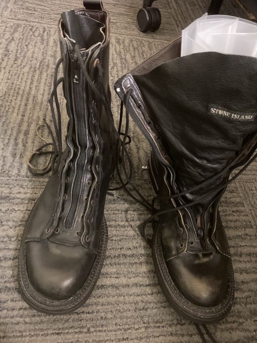 Stone Island Stone island combat boots size 8.5 us eu 41 | Grailed