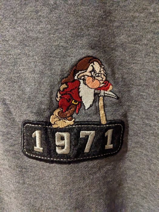 Vintage Vintage Walt Disney Grumpy Seven Dwarfs Snow White XL Hoodie ...