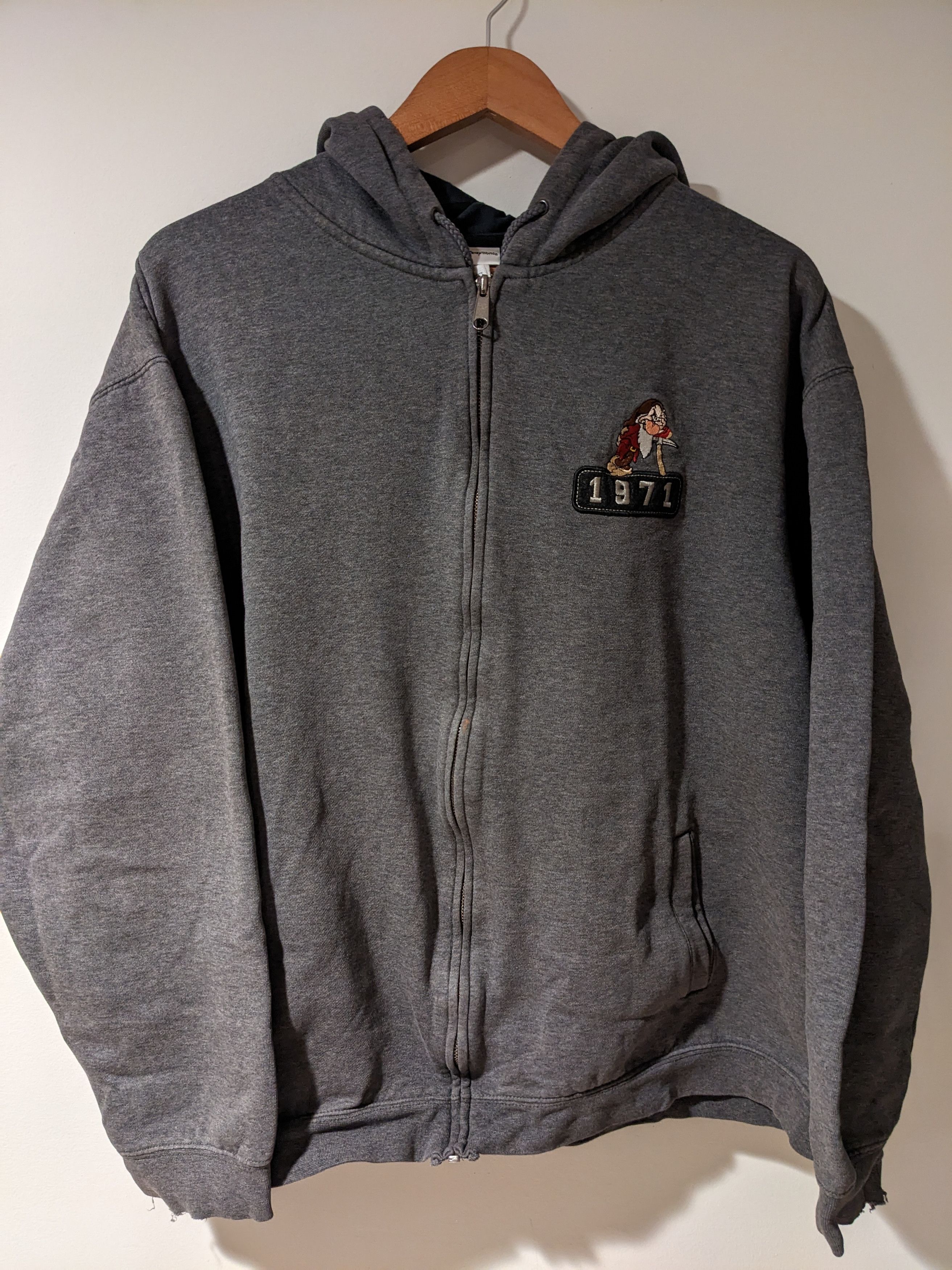 Vintage Vintage Walt Disney Grumpy Seven Dwarfs Snow White XL Hoodie ...