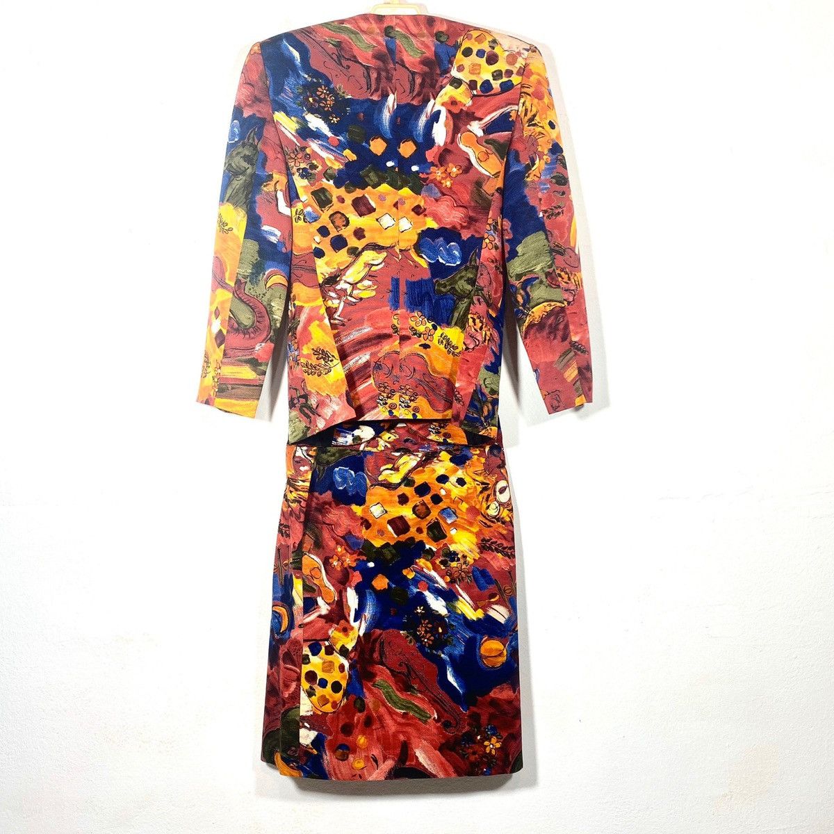 Iceberg × Vintage Iceberg 80s chanel suit, colourful print & tigers ...