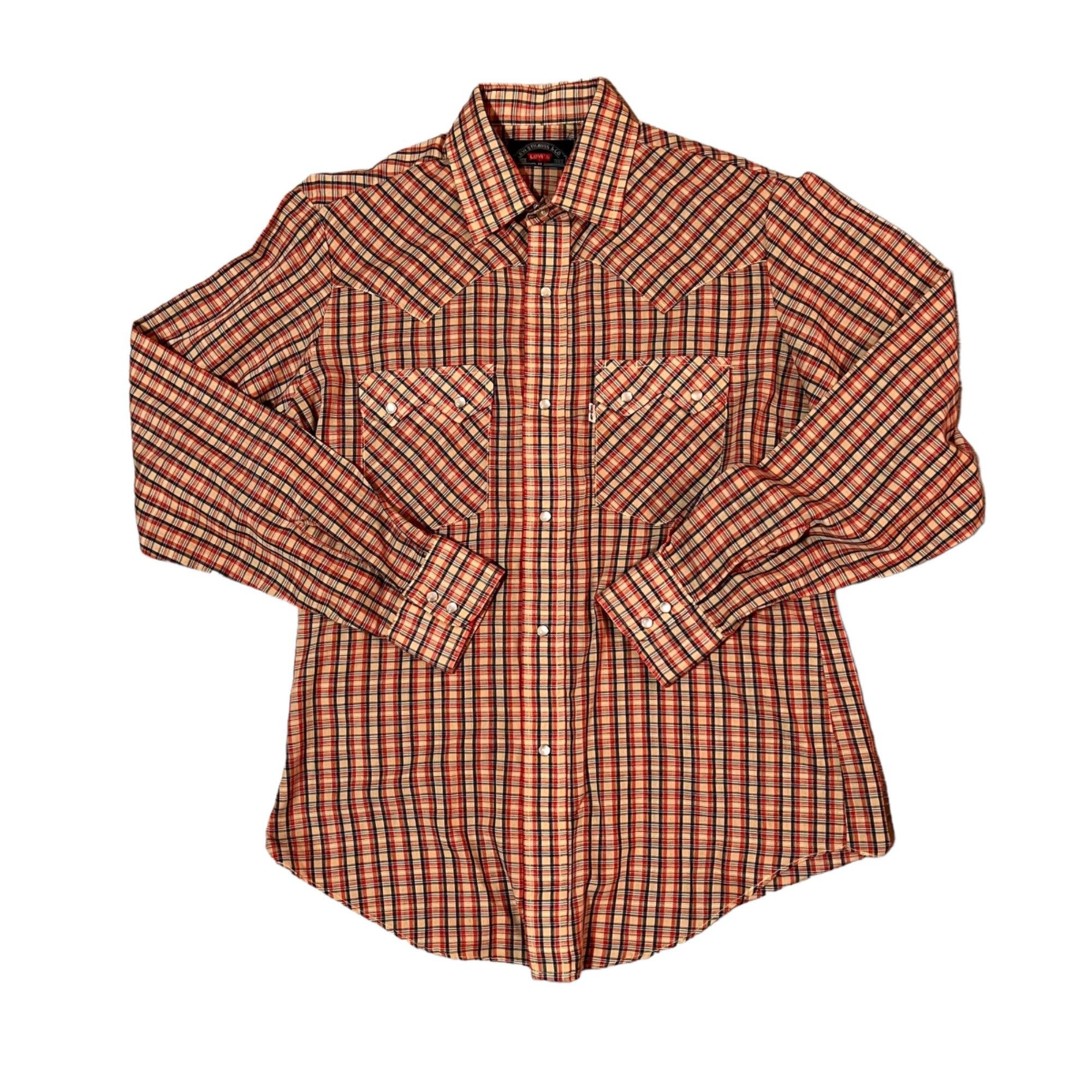 Levi's Vintage Clothing Vintage Levi's Plaid Pearl Snap Buttons Western ...
