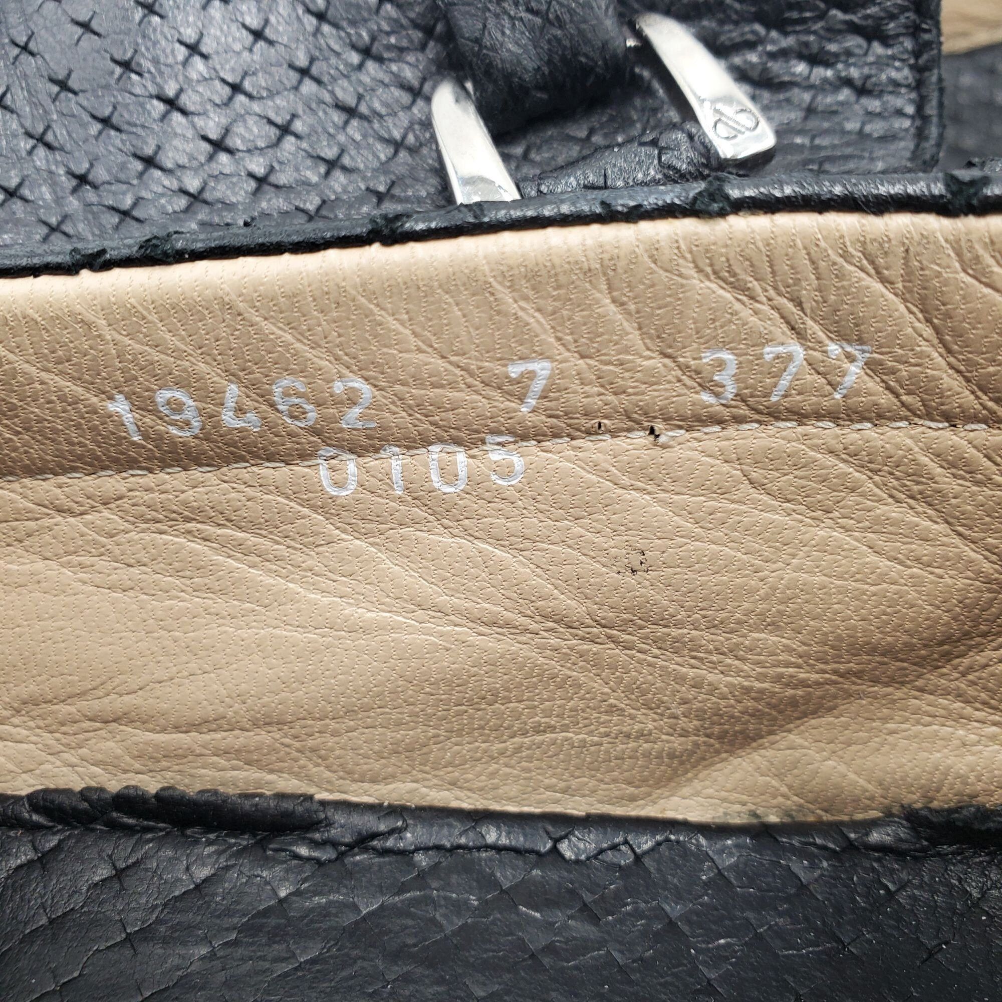 Aldo Brue Aldo Brue Italian mens size 7 black gold leather dress shoes ...