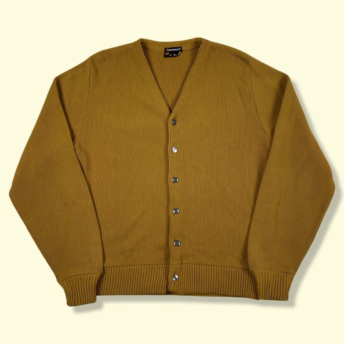 Towncraft VINTAGE TOWNCRAFT MUSTARD CARDIGAN | Grailed