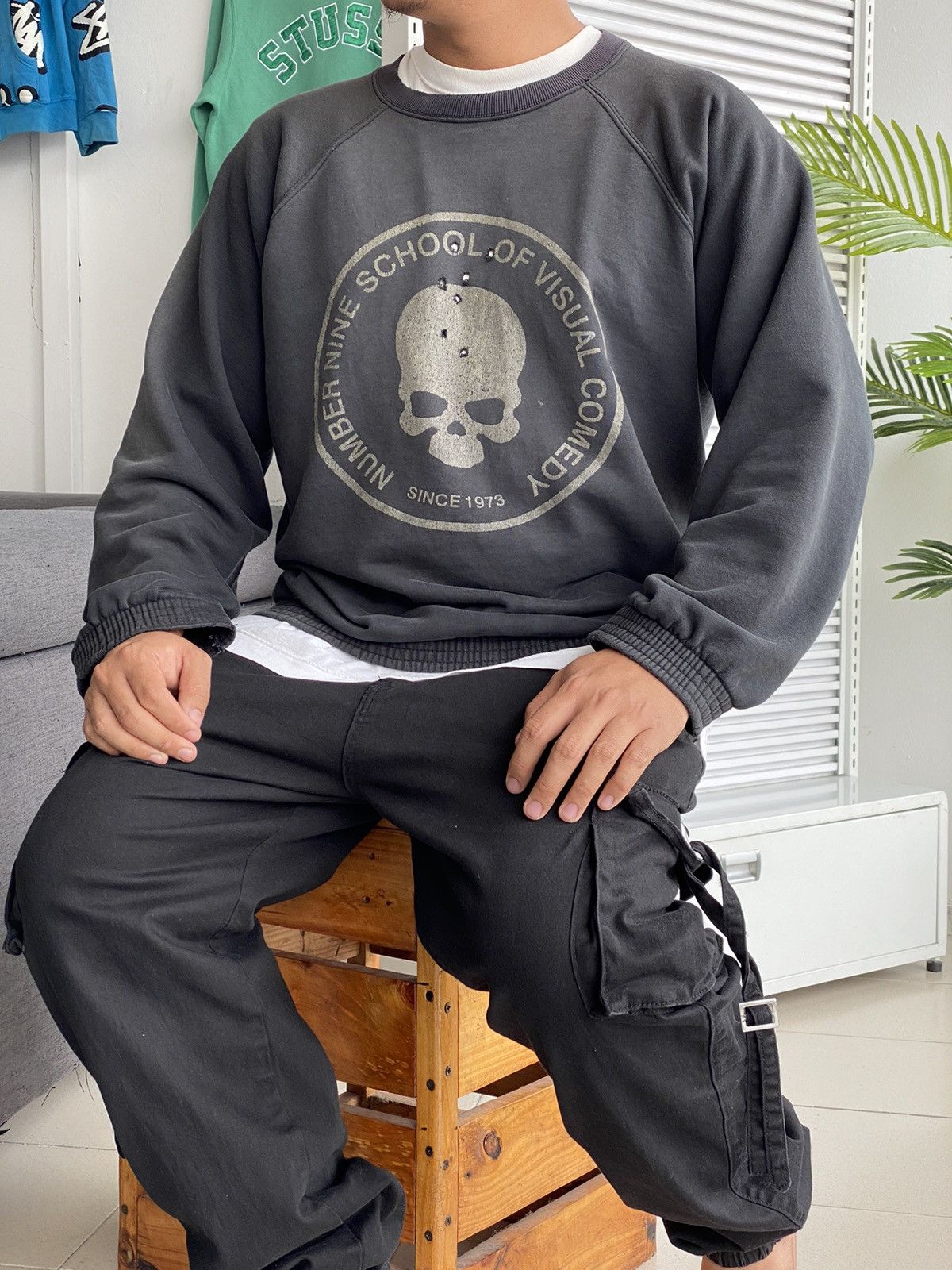 Vintage OG Archived! Number Nine School of Visual Comedy Crewneck | Grailed