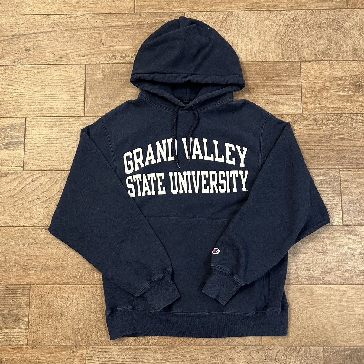 Vintage Vintage 2000’s GVSU College Champion Reverse Weave Hoodie | Grailed
