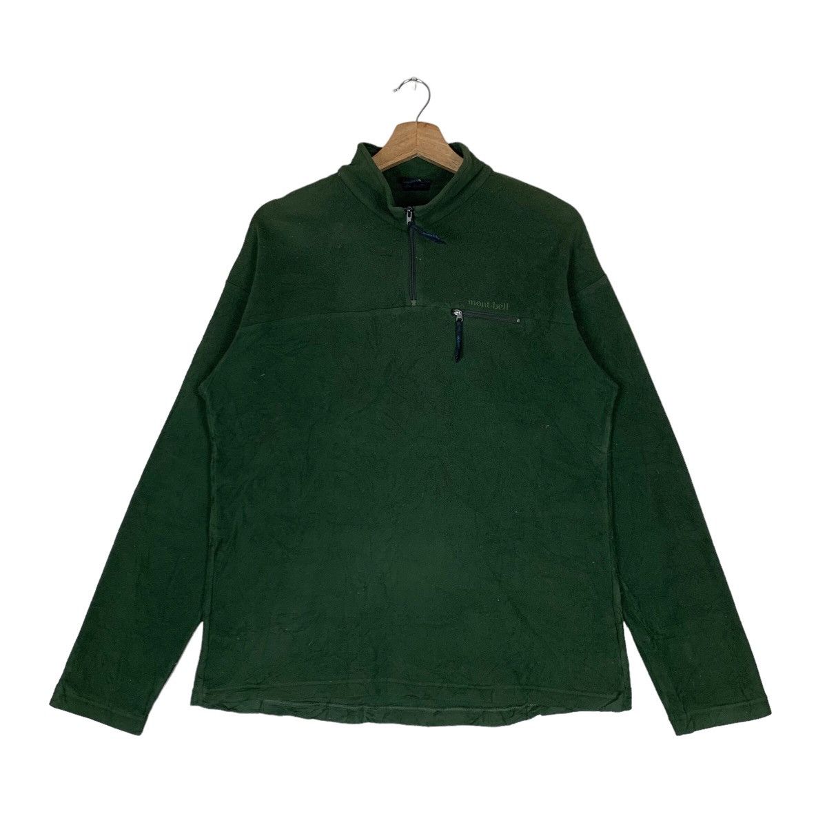 Montbell Japanese Brand Mont-bell Single Zip Front Quarter Zip | Grailed