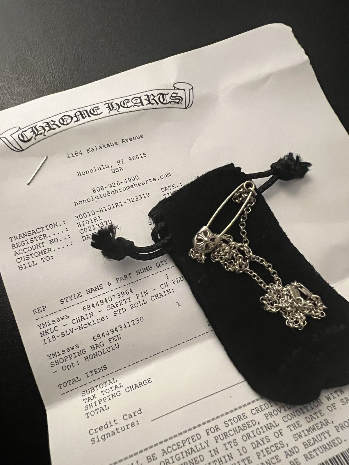 Chrome Hearts Chrome Hearts Safety Pin Necklace (18”) | Grailed