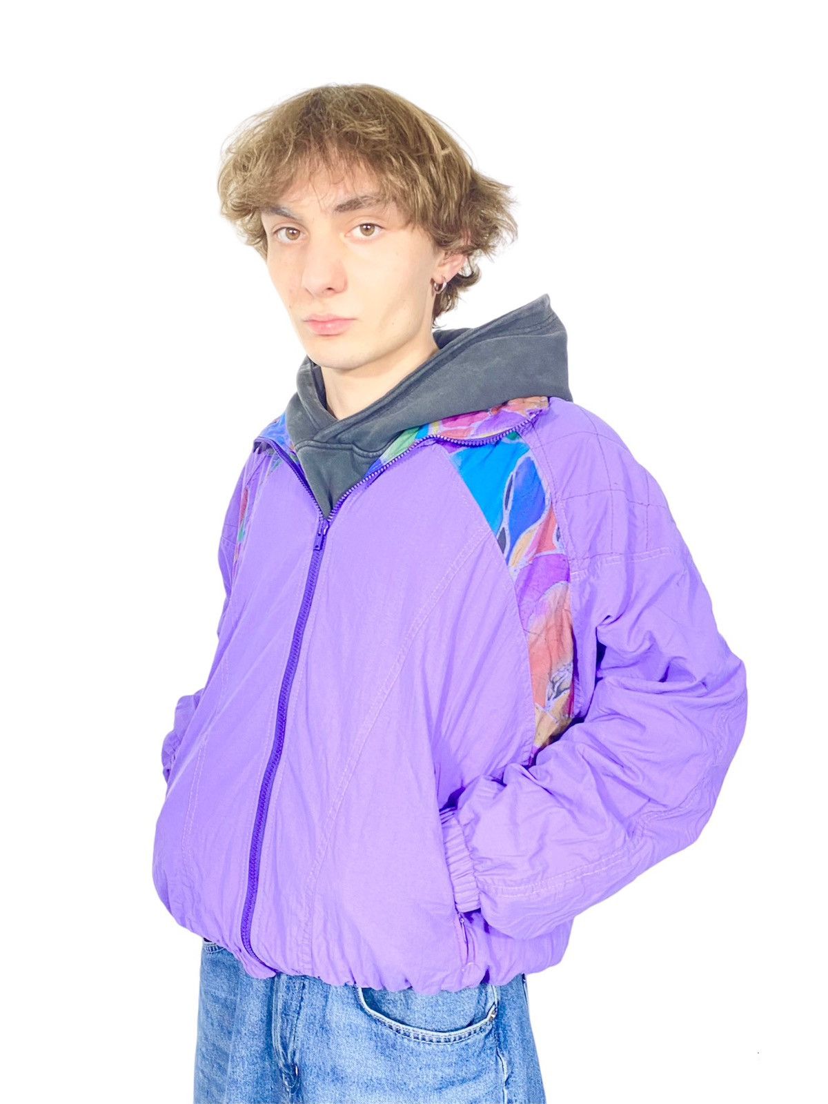 Vintage 🚨BOXY 80s Rave Jacket Vintage Track Cropped 90s Windstopper ...