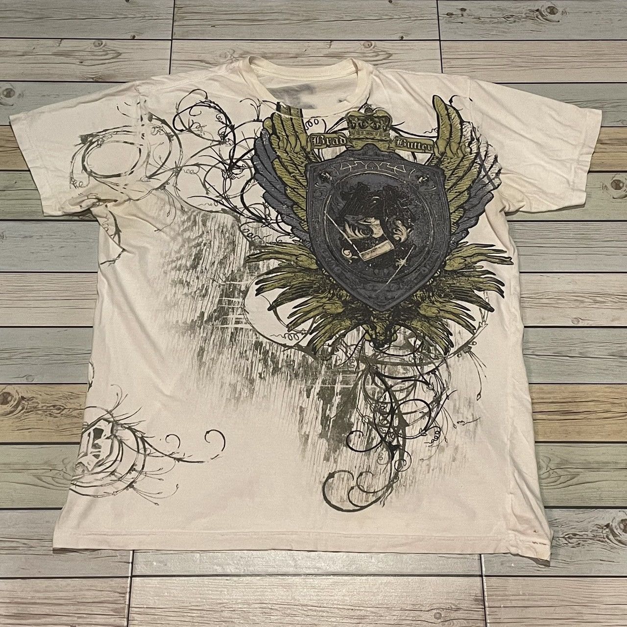 Affliction × Ed Hardy × Streetwear Y2K Brad Butter Wings Salvation ...