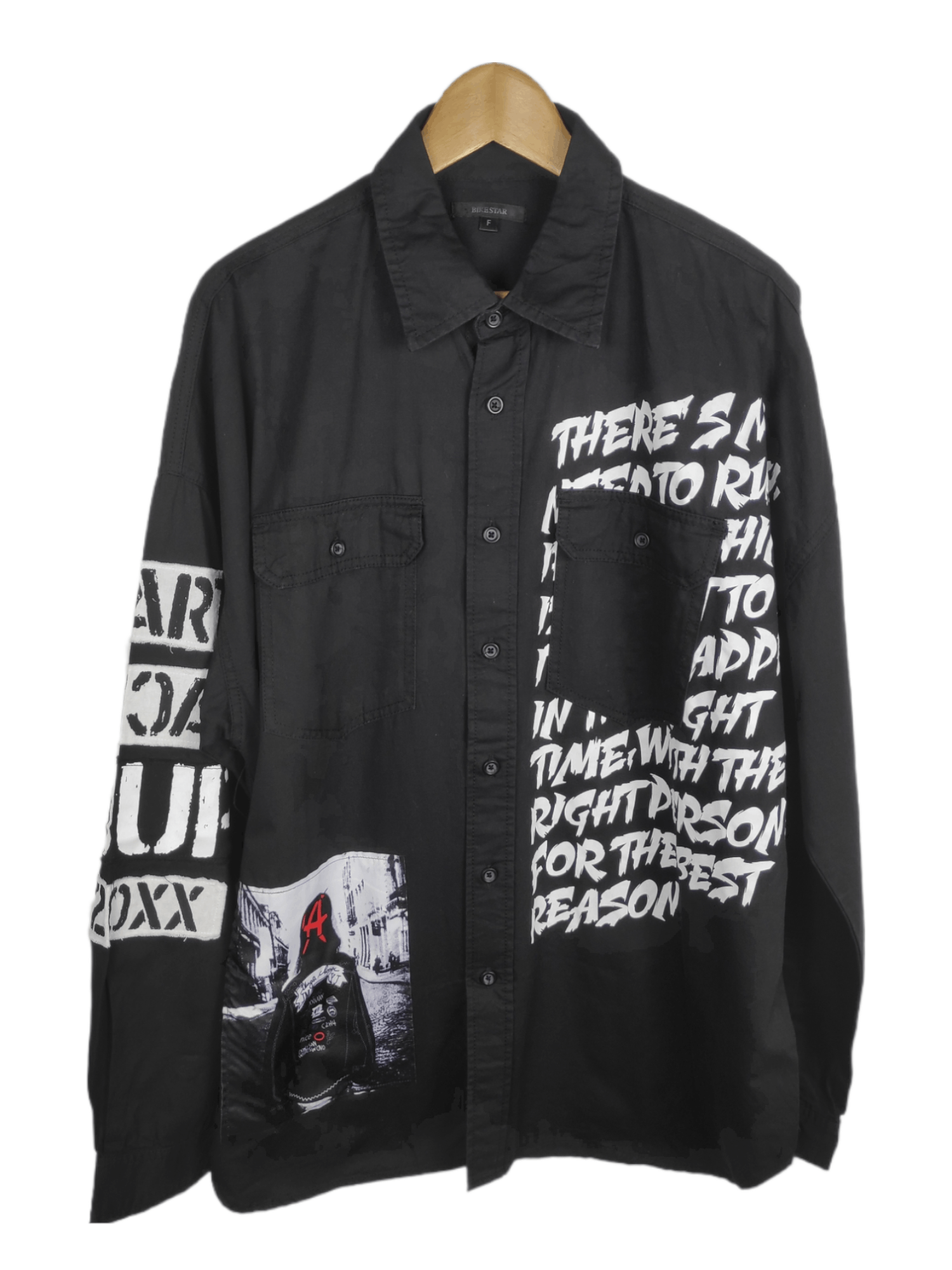 Vintage Vintage Punk Anarchy Bike Star Japanese Bondage Shirt | Grailed