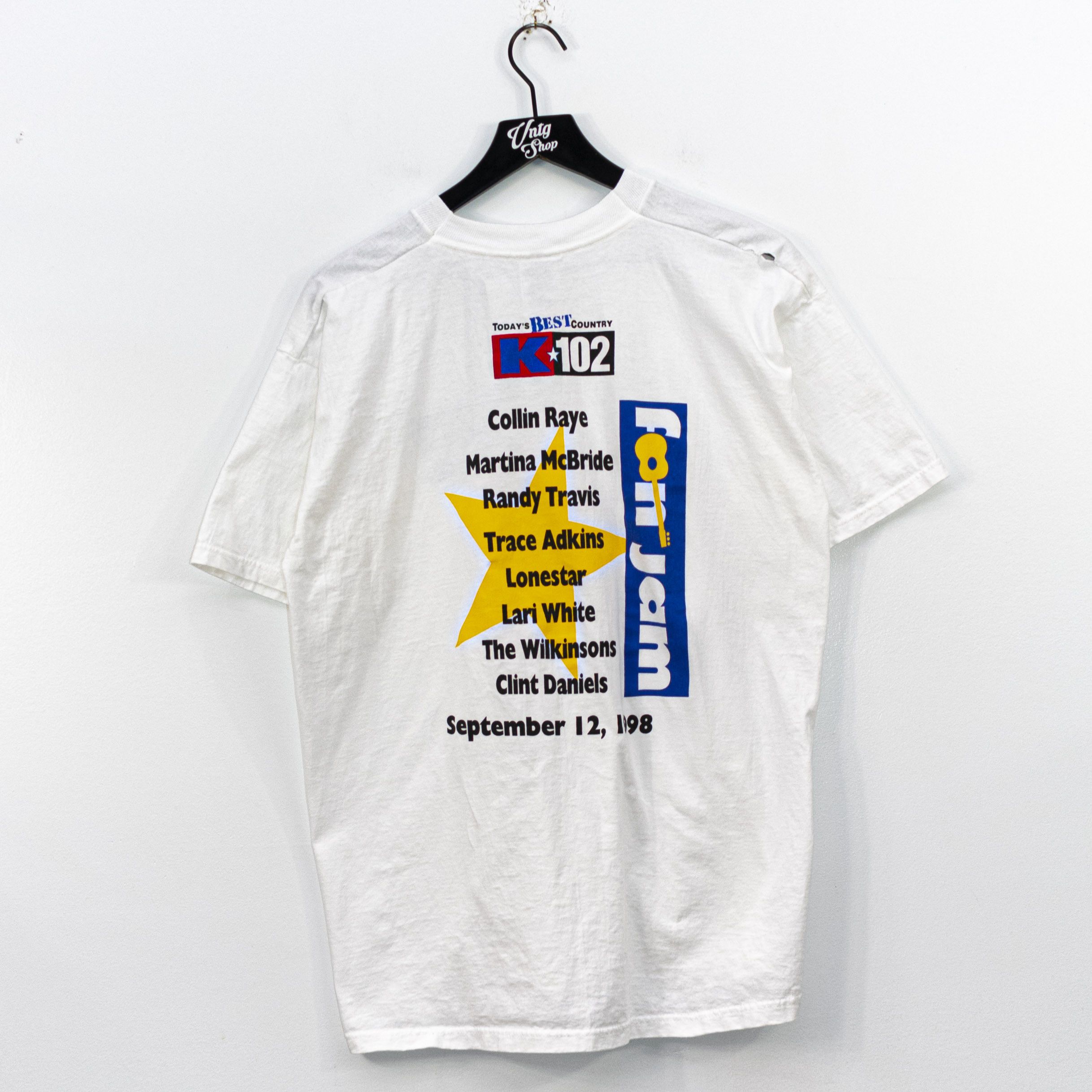 Band Tees × Vintage VTG 1998 K102 Country Radio Fan Jam Martina McBride ...