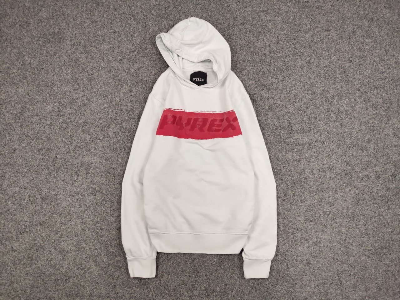 Pyrex Vision Pyrex x Virgil Abloh Red logo Authentic men's White Hoodie ...