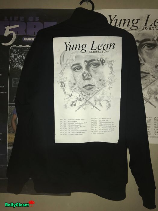 Yung Lean YUNG LEAN MERCH STARDUST TOUR 2022 PULLOVER JACKET | Grailed
