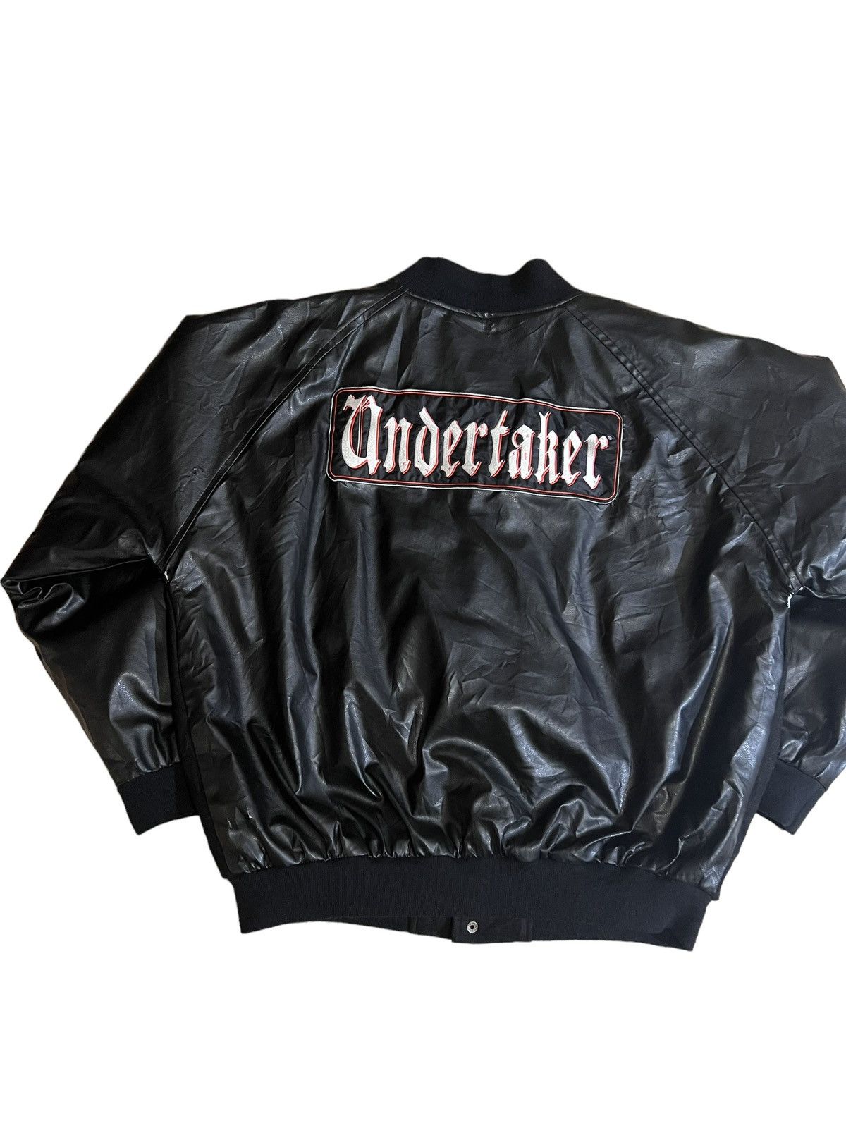 Bomber Jacket × Vintage × Wwe Vintage Undertaker Wrestling Varsity ...