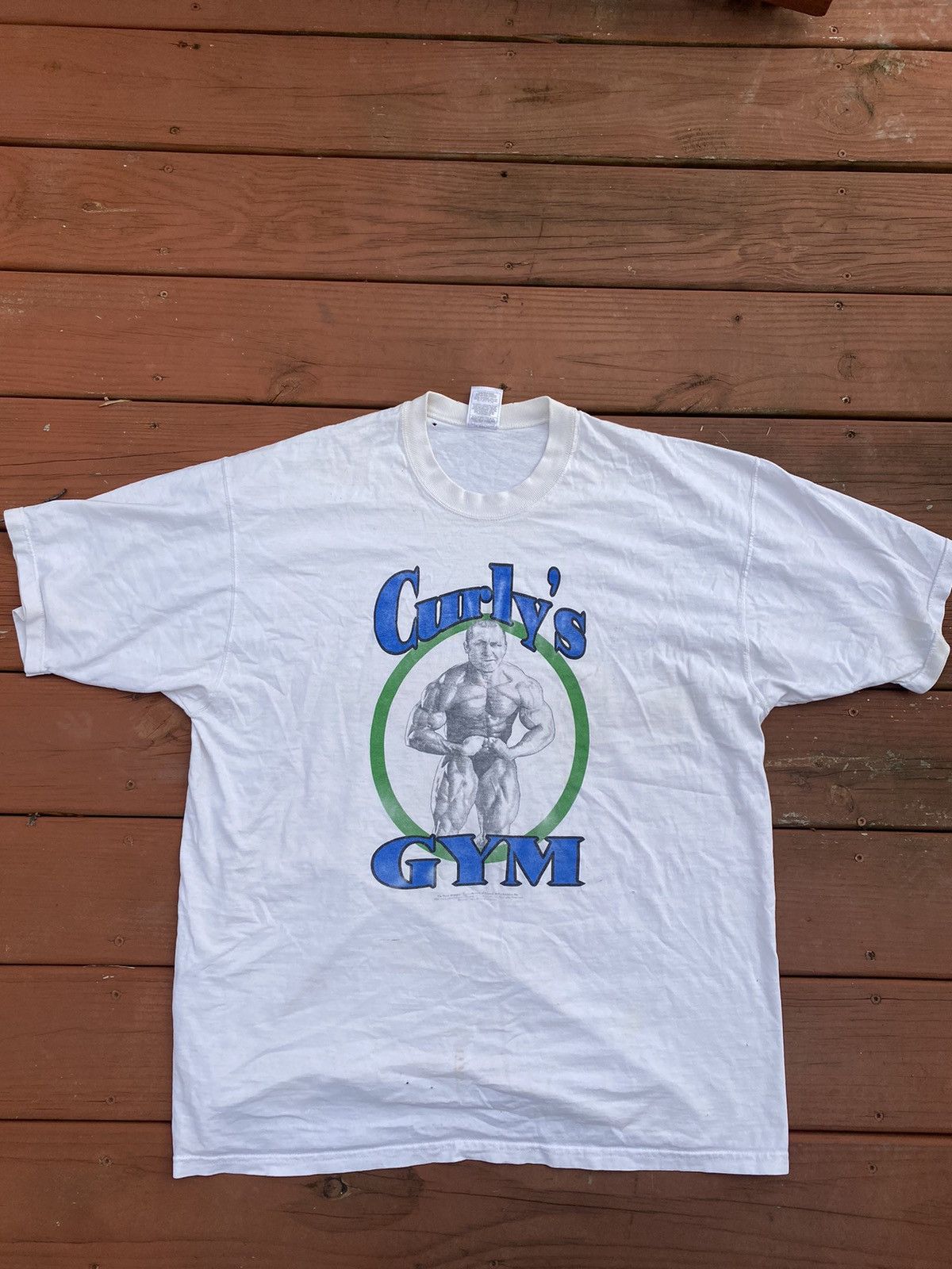 Vintage Vintage ‘96 Three Stooges Curly’s Gym tee | Grailed Vintage Vintage ‘96 Three Stooges Curly’s Gym tee | Grailed
